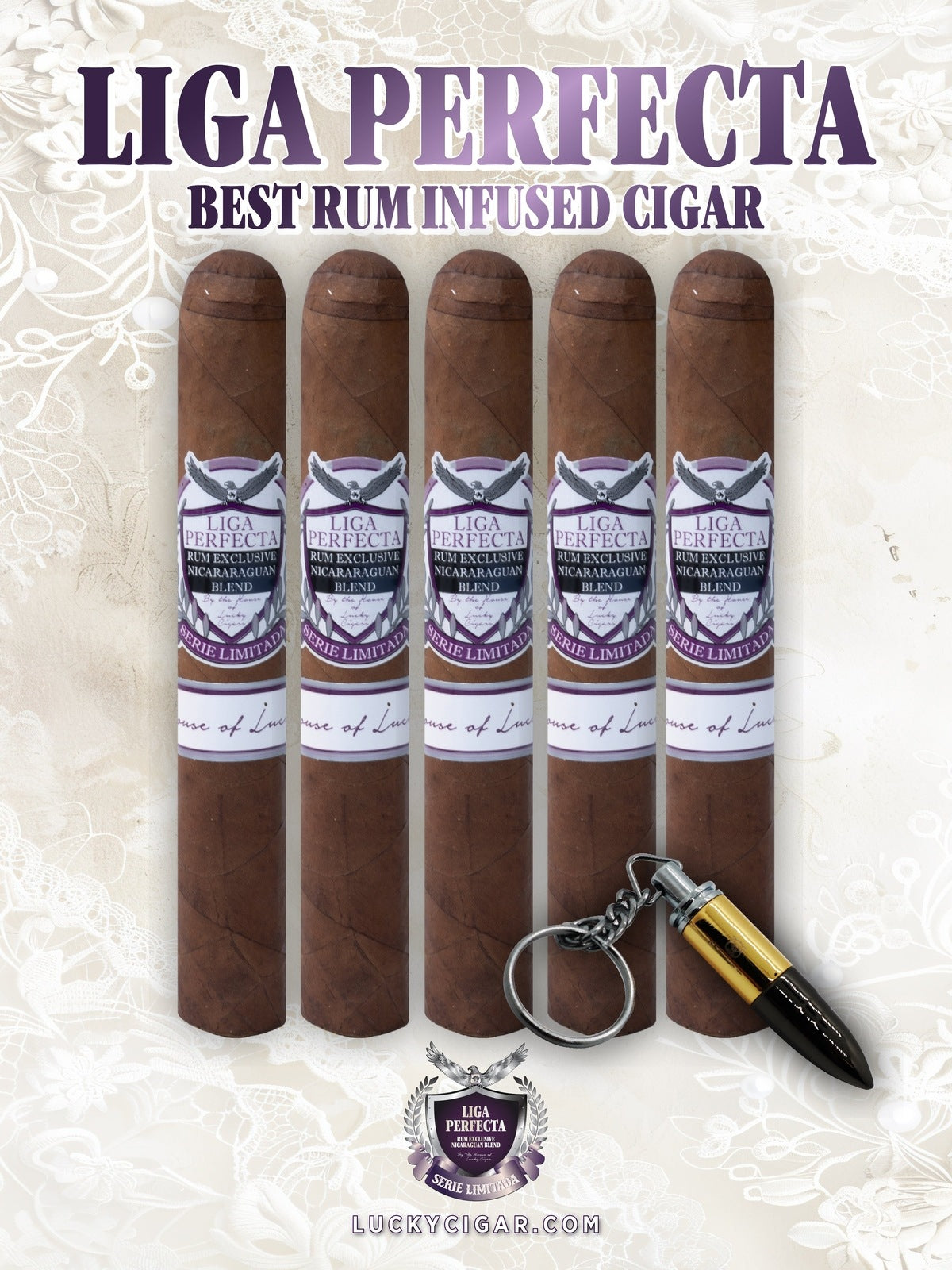 Infused Cigars: Liga Perfecta Rum 5 Habano Petite Delicioso Cigars wit ...