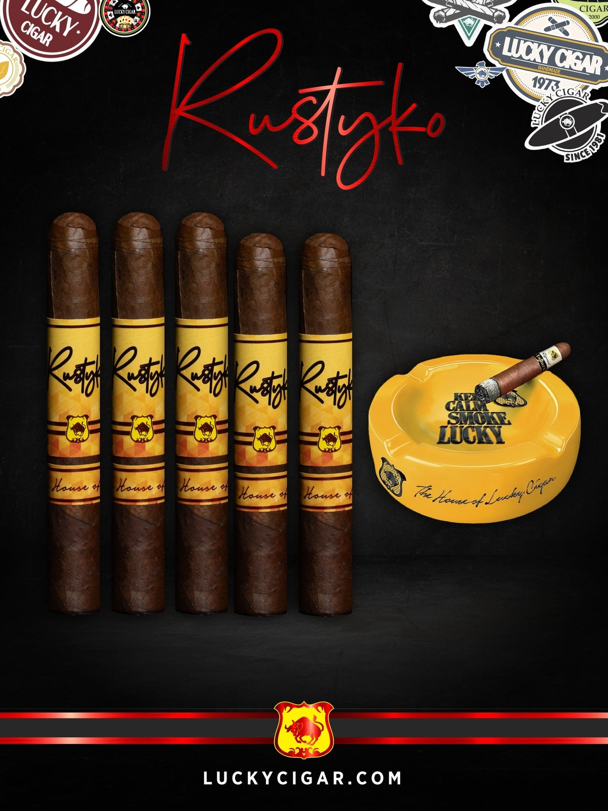 Infused Cigars: Rustyko By Lucky Cigars - Set of 3 Corona, 2 Robusto w