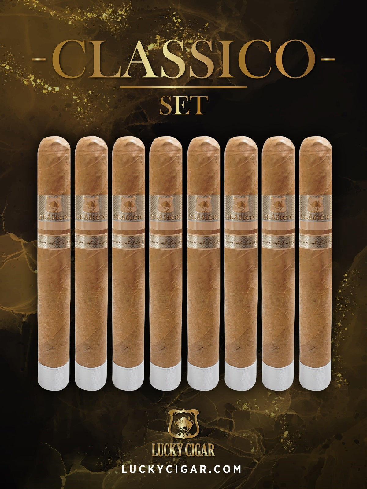 Lucky Cigar Set: 8 Classic Lonsdale 5x38 Cigars