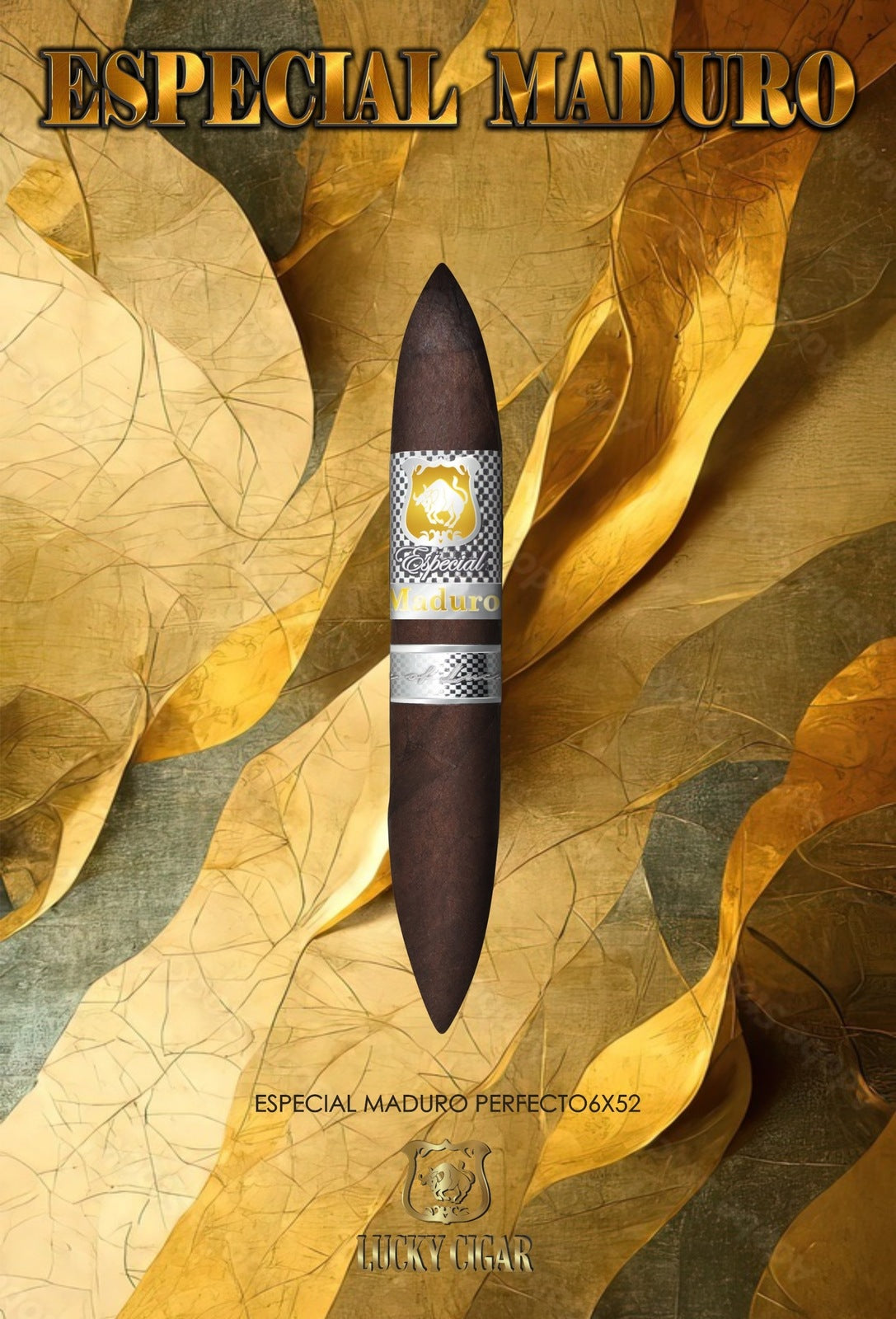Especial Maduro by Lucky Cigar: Perfecto 6x52 Single Cigar
