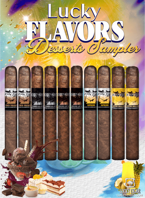 Flavored Cigars: Lucky Flavors 10 Piece Desserts Sampler