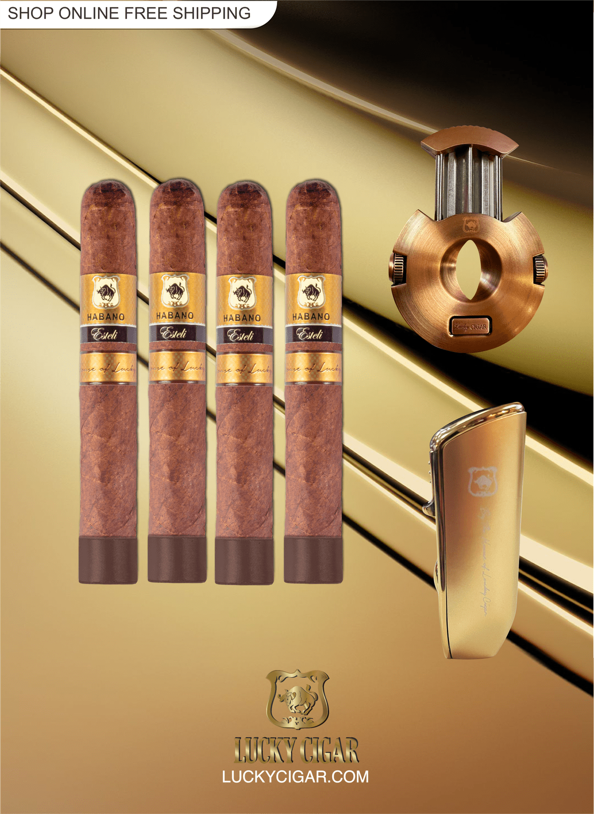 Cutter Torch Habano Esteli Toro Cigars & Sampler Set – Lucky Cigar