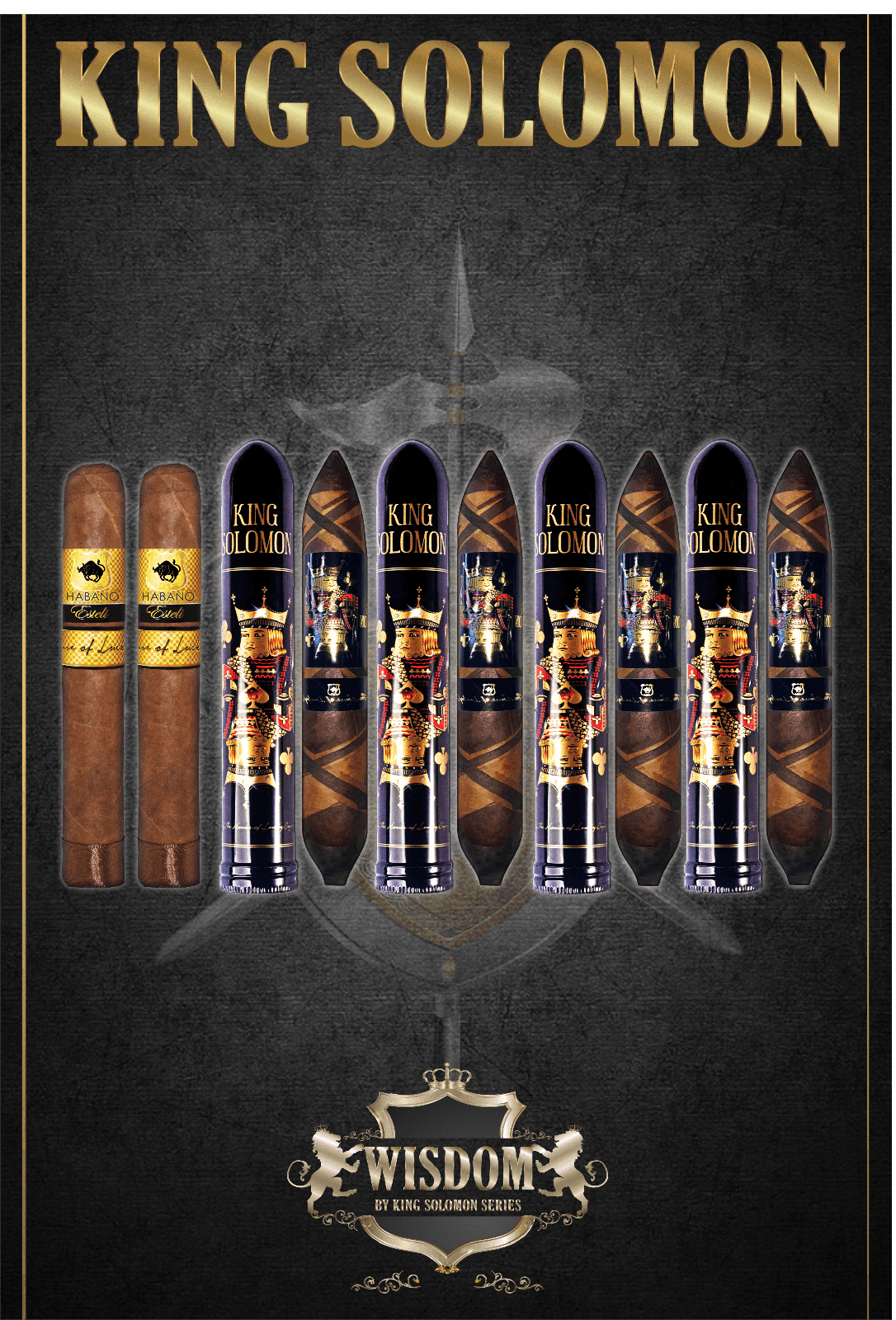 Solomon 7x60 & Habano Esteli 6x60 Cigars - Set of 4 – Lucky Cigar