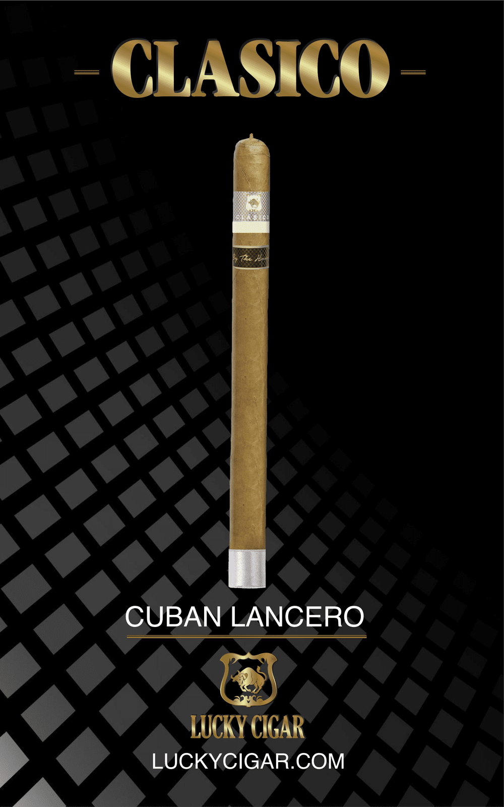 Classic Cigars, Classico by Lucky Cigar: Lancero 7 1/4x38 Single Cigar