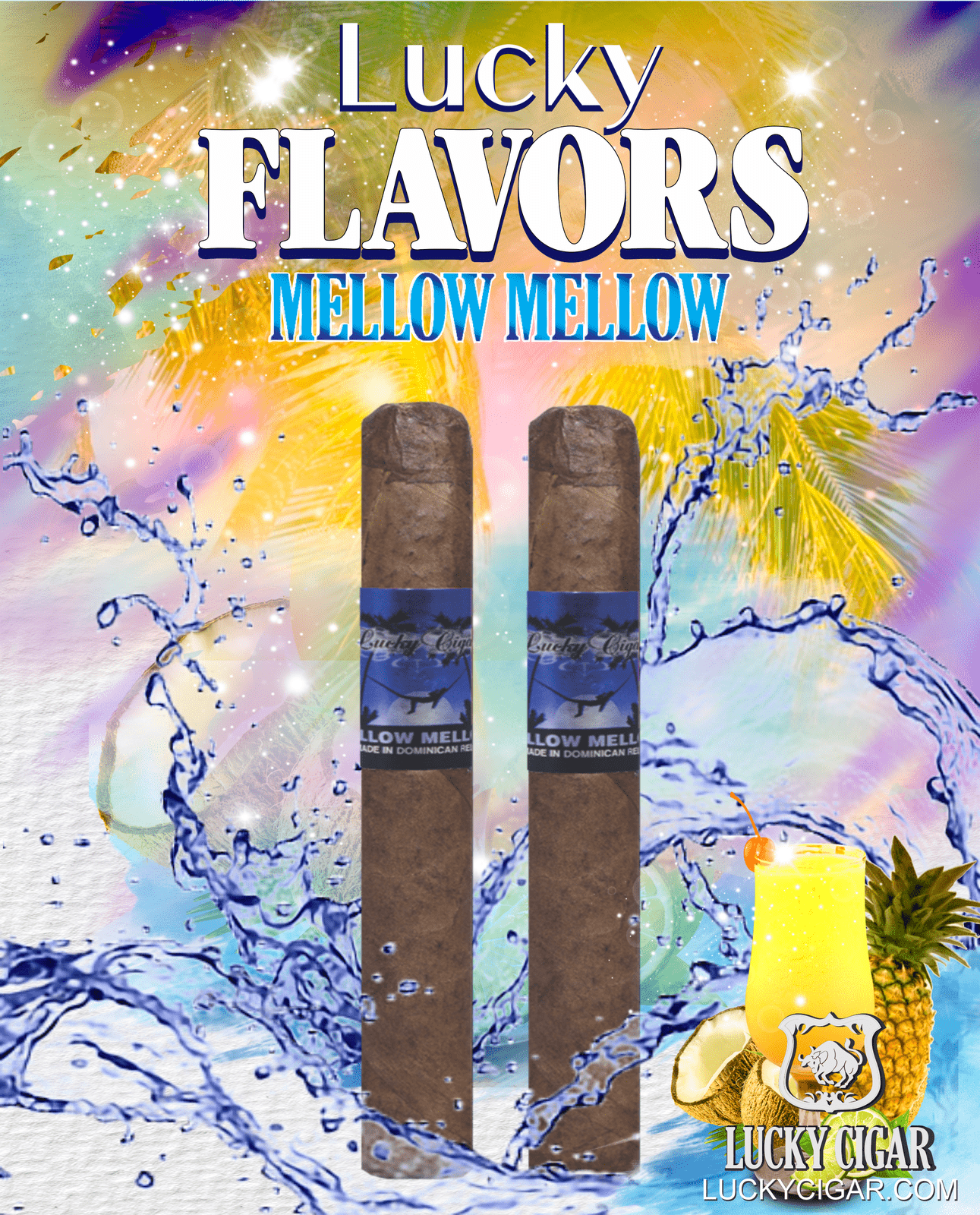 Flavored Cigars: Lucky Flavors 2 Mellow Mellow 5x42 Cigars – Lucky Cigar