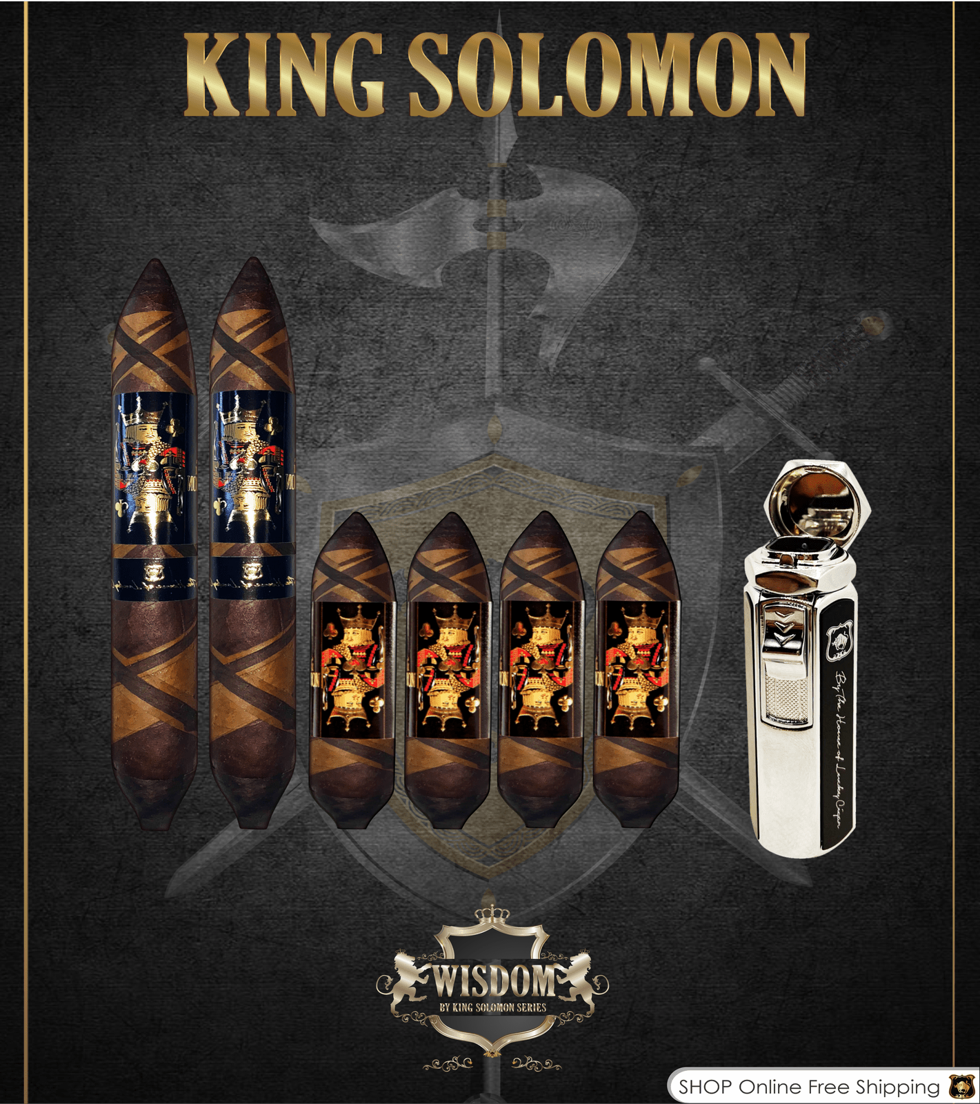 Wisdom 4x60 Cigar and King Solomon 7x58 Cigar Set – Lucky Cigar
