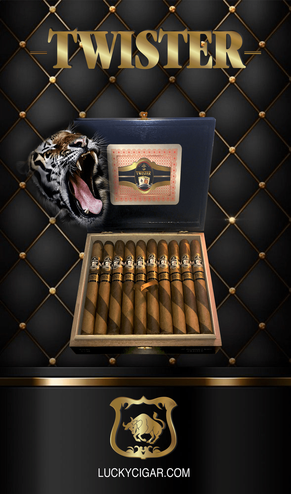 Barber Pole Cigars Twister Churchill 7x48 Box of 20 Cigars – Lucky Cigar